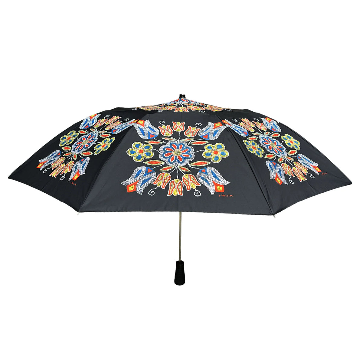 Deb Malcolm Silver Threads Collapsible Umbrella – Indigenous Gifts