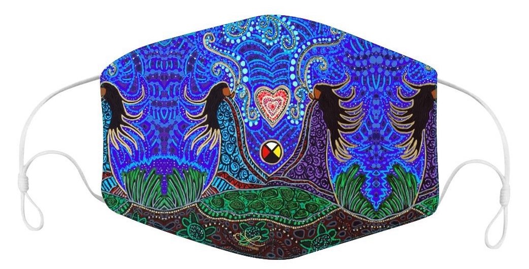 CHILDREN'S Leah Dorion Breath of Life Reusable Face Mask – Indigenous Gifts
