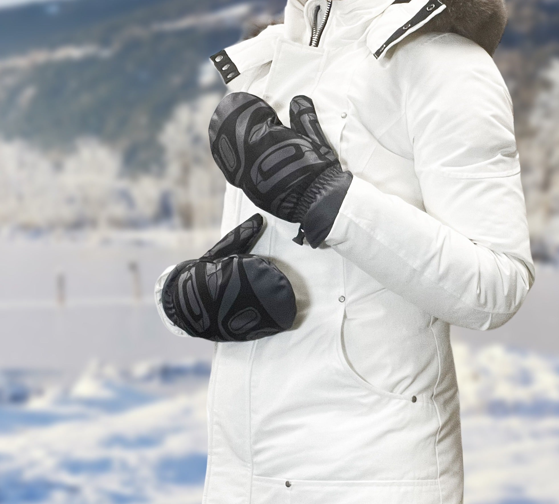 Francis Dick Eagle Freedom Mittens – Indigenous Gifts